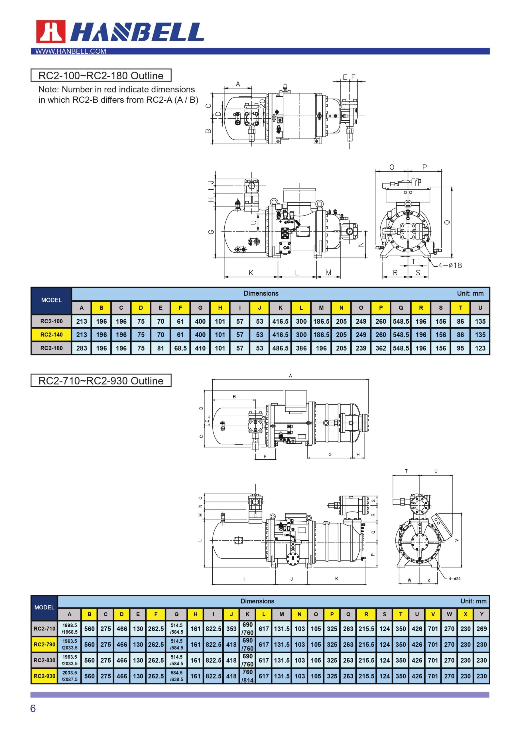Máy Nén Lạnh RC2-140B - Hanbell - Trường Minh